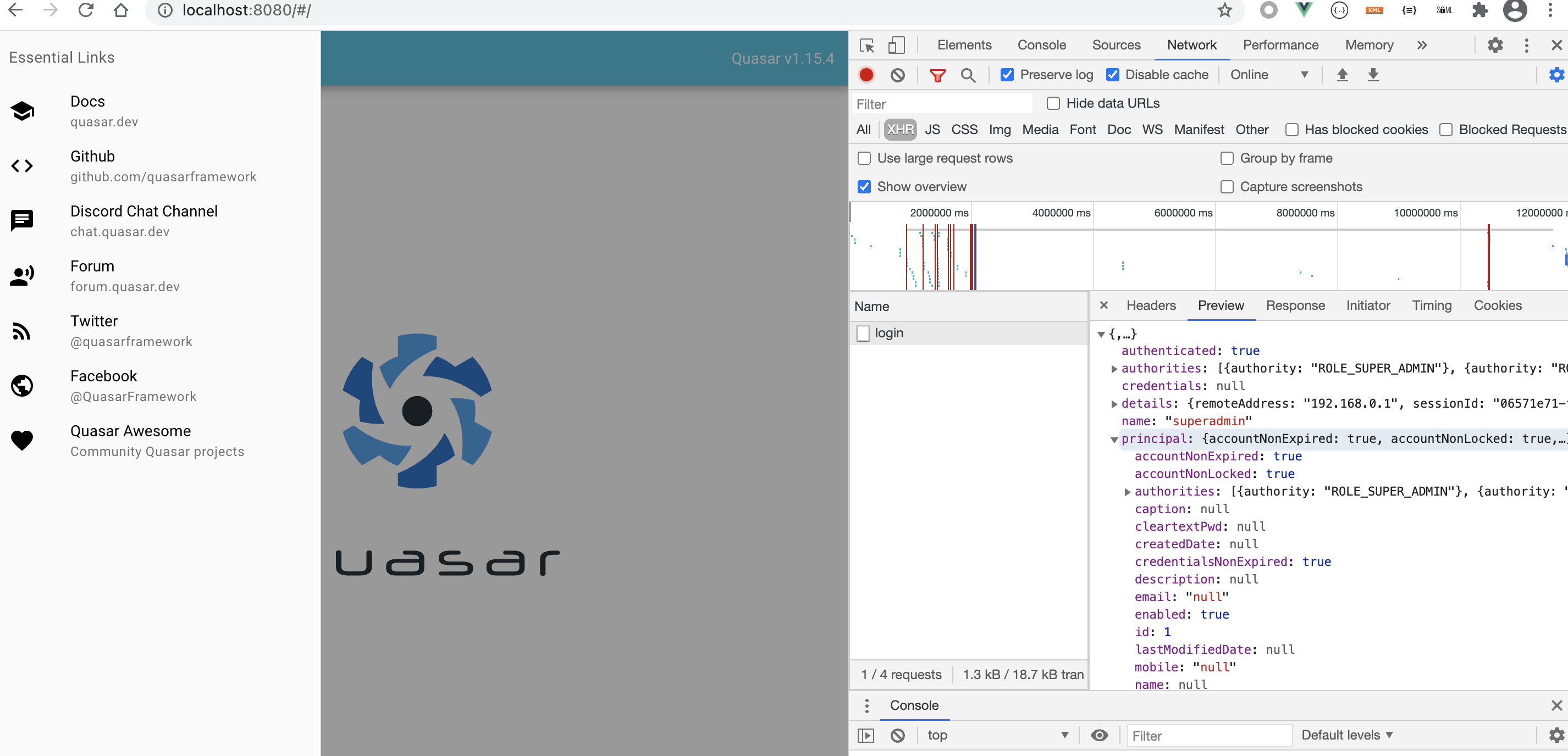 基于Vue和Quasar的前端SPA项目实战之用户登录（二） | crudapi